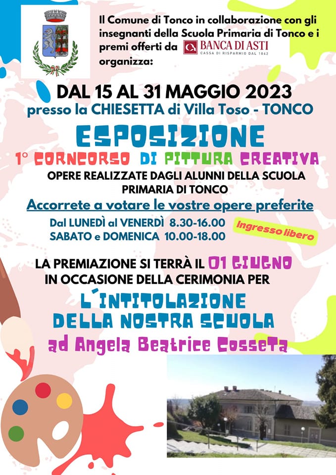 Tonco | Esposizione "1° Concorso di pittura creativa" - Town of Tonco